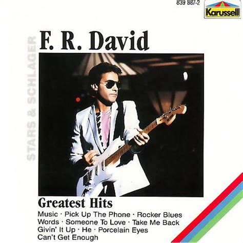 Car Tula Frontal De Fr David Greatest Hits Portada