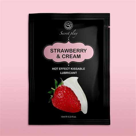 Boss Secret Play Strawberry with Cream - Лубрикант с согревающим ...