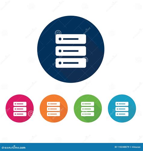 Technology Symbol Server Vector Set Stock Illustration Illustration Of Database Security