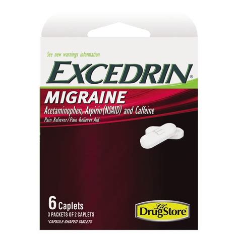 Excedrin Pain Reliever Exedrin Migraine Relief 3 Dose