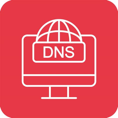 Dns Line Round Corner Background Icons 14641187 Vector Art At Vecteezy