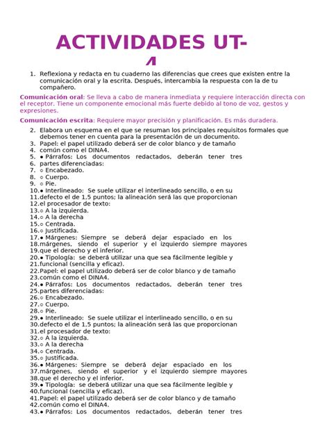 Actividades T 4 Pdf Papel Reciclaje