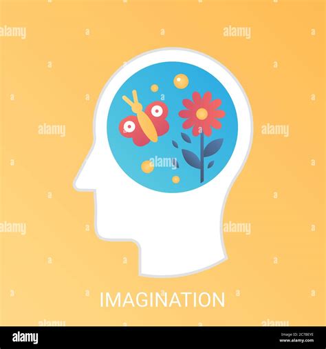 Vector Imagination Concept Modern Gradient Flat Style Stock Vector
