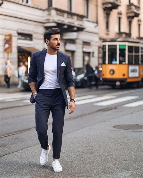 Moda Masculina Como Combinar A Cor Azul Roupa Esporte Fino Masculino Traje Esporte Fino