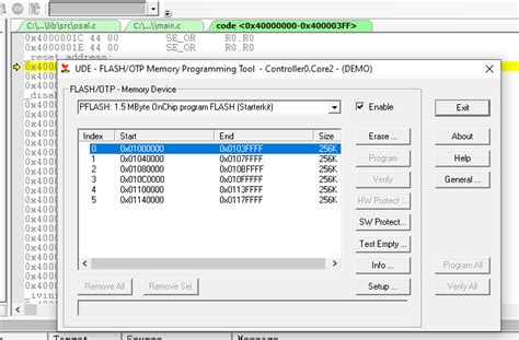 Solved How To Program Spc572 Mcu With Ude Memtool
