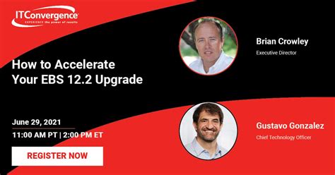 It Convergence On Linkedin On Demand Webinar Expedite Your Ebs 12 2 Upgrade Before Youre…
