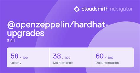 Openzeppelinhardhat Upgrades 391 Npm Package Quality