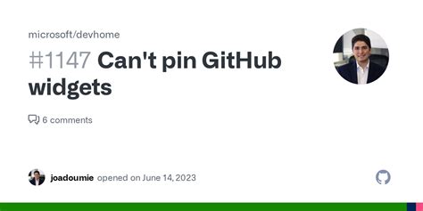 Cant Pin Github Widgets · Issue 1147 · Microsoftdevhome · Github