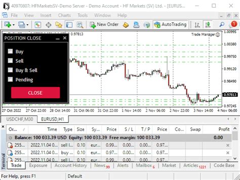 Position Close Button Mt5 Aierior