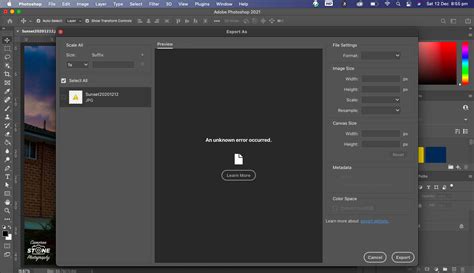 Issues Exporting And Saving Adobe Community 11673037