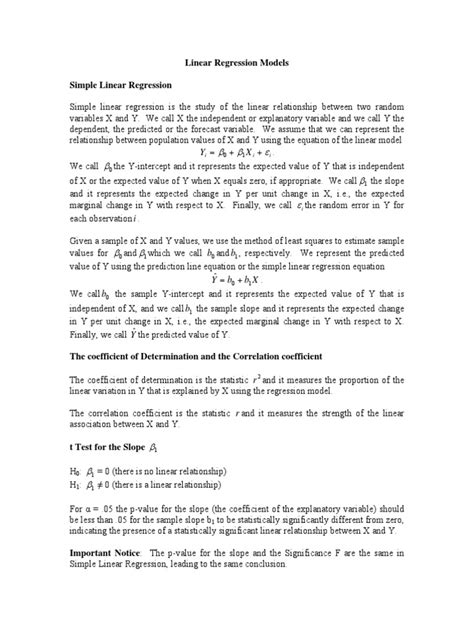 linear regression models download free pdf regression analysis