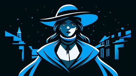 Рисунок девушки в шляпе и в красном платье на черном фоне · бесплатная фотография от Danastr