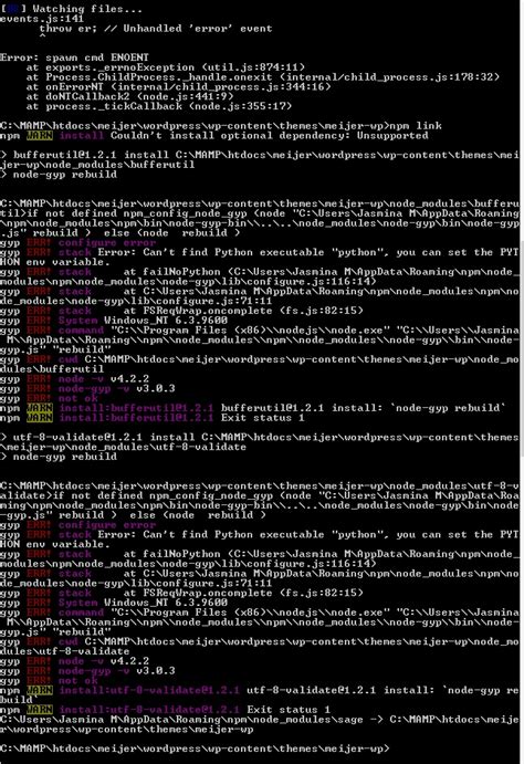 Npm Install Multiple Errors Within Theme Directory Sage Roots Discourse
