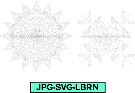 Cuss Words Mandala SVG File Mandala Explicit Language Hidden Curse Word Mandala Fuck Mandala