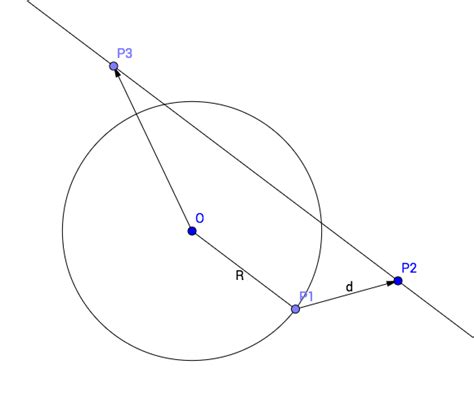 Geometry Finding Position Of D Point Constrained By Parent Point Constrained To Circle And