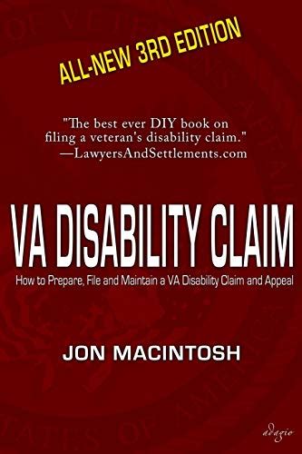 Va Disability Claim How To Prepare File And Maintain A Va Disability Claim And Appeal By Jon