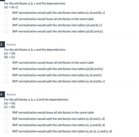 Solved For The Attributes A B C And The Dependencies