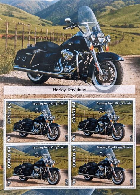 Harley Davidson Stamp Set