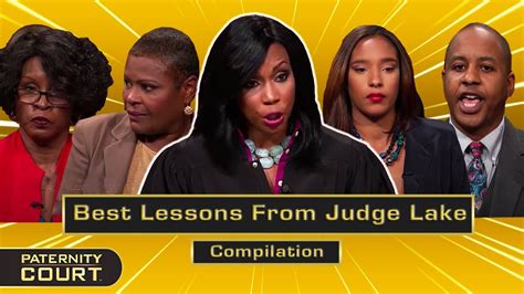 Best Lessons From Judge Lake Compilation Paternity Court Youtube