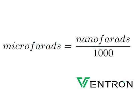 Nanofarads To Microfarads Capacitance Conversion Guide Ventron