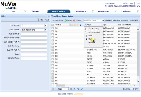 Filter Column Data
