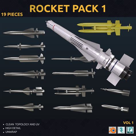 Rocket Pack Vol 01 Models Collection