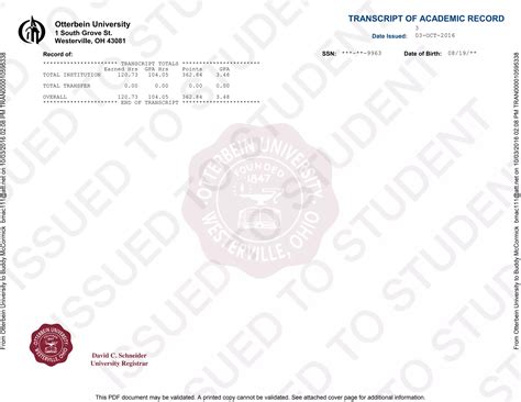 Completed Transcript Pdf