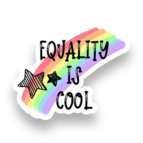 Rebel And Siren Equality Is Cool Sticker Cultured Coast