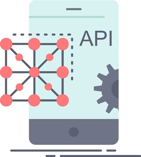 Api Application Coding Development Mobile Flat Color Icon Vector Vector Art At Vecteezy