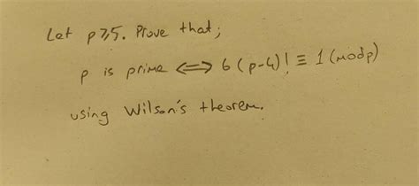 solved let p75 prove that p is prime 6 p 4 1 modp