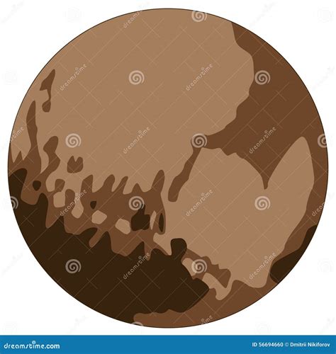 Pluto Dwarf Planet Stock Vector Illustration Of Space 56694660