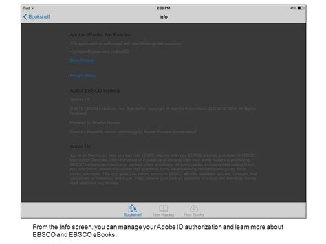The EBSCO eBooks App Overview Tutorial support.ebsco.com. - ppt download