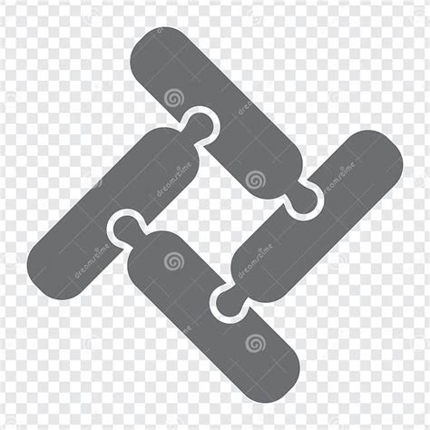 Simple Icon Puzzle In Gray Simple Icon Puzzle Of The Four Elements On