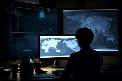 premium ai image data analysis an unrecognizable man analyzing charts