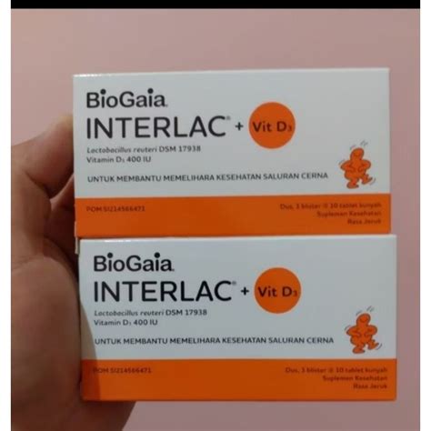 Jual Interlac Vit Dbox Isi 30 Tablet Shopee Indonesia