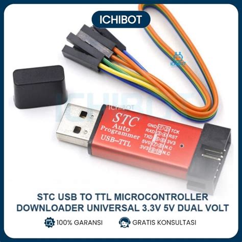 Stc Usb To Ttl Microcontroller Downloader Universal 3 3v 5v Dual Volt Ichibot Store