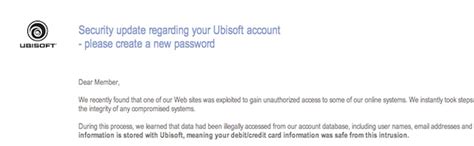 Ubisoft Suffers Hacking Which Comprised Users Accounts Passwords Ubergizmo