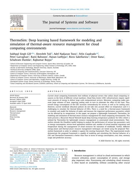 thermosim deep learning based framework for modeling and simulation of