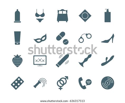 Stock Vektor „sex Silhouettes Icons“ Bez Autorských Poplatků 636317513
