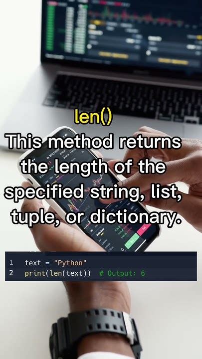 Python Methods Part 2 Len Codingforbeginners Codingtutorials