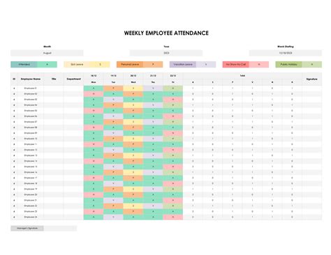 25 Printable Attendance Sheet Templates Excel Word