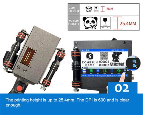 ZONESUN ZS HIP254 Handheld Inkjet Printer ZONESUN TECHNOLOGY LIMITED