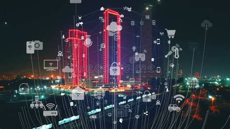 Smart City IOT Internet Of Thing ICT Digital Technology Futuristic Automation Management Smart