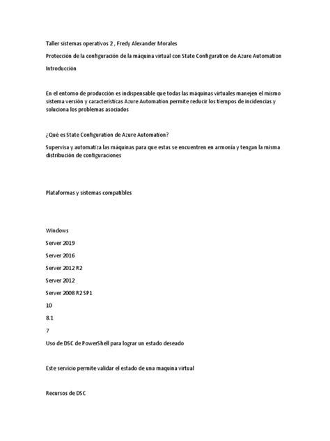 State Configuration De Azure Automation Pdf Microsoft Azure Software