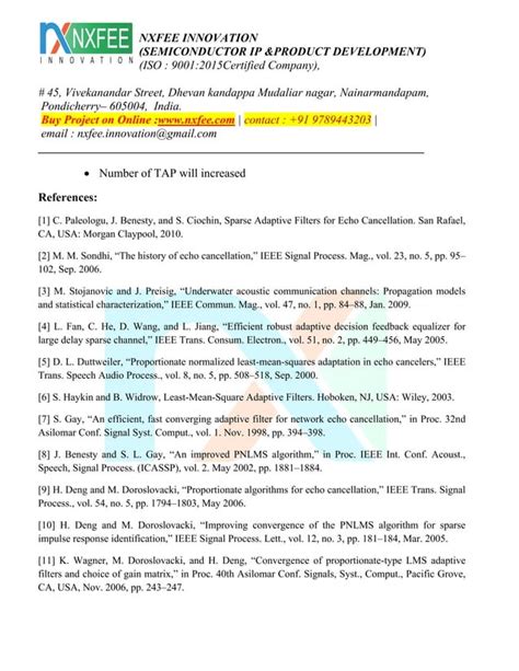 algorithm and vlsi architecture design of proportionate type lms
