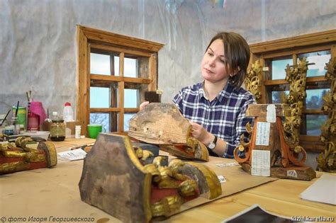 Завершается реставрация иконостаса Преображенской церкви Пресс релизы 2018 Новости музея