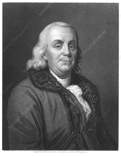 Benjamin Franklin Us Scientist Inventor And Statesman Stock Image