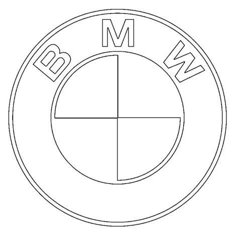 Bmw Car Logo Coloring Page Download Print Or Color Online For Free