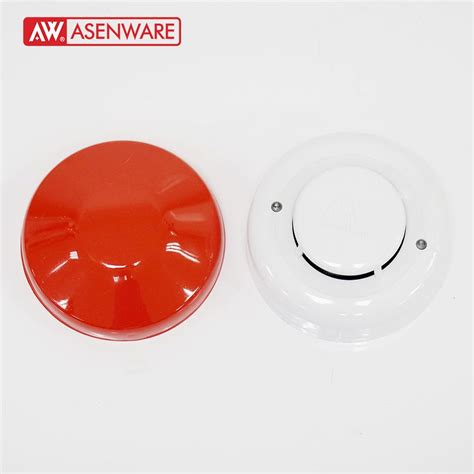 4 Wire 48v Conventional Smoke Detector System Sensor With Its Red Led And Relays Smoke