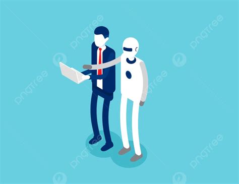 Interact Vector Png Images Artificial Intelligence And Human